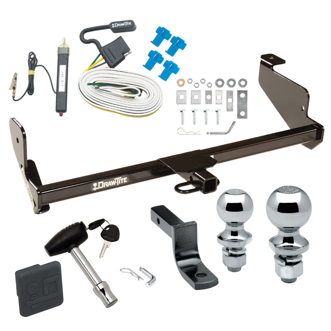 Trailer Tow Hitch For 00-07 Ford Focus ZX5 Deluxe Package Wiring 2" and ...
