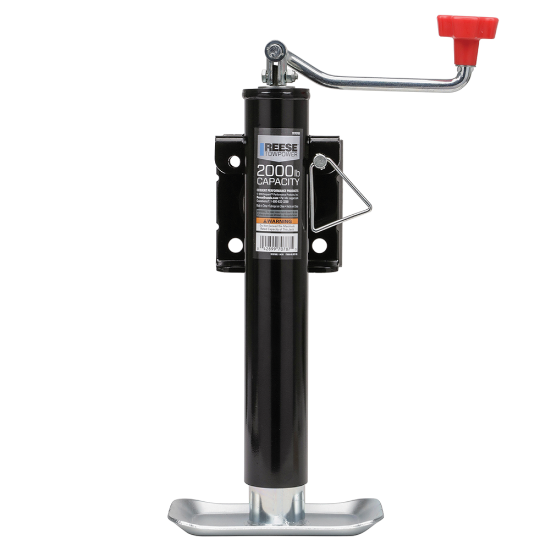 Reese 2K Snap Ring Swivel Jack - Black Topwind Lift | TrailerJacks.com