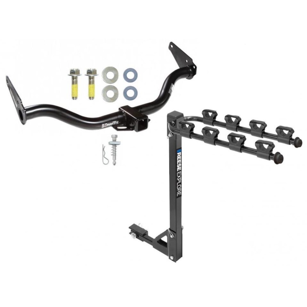 Trailer Tow Hitch w/ 4 Bike Rack For 05-15 Nissan Xterra ...