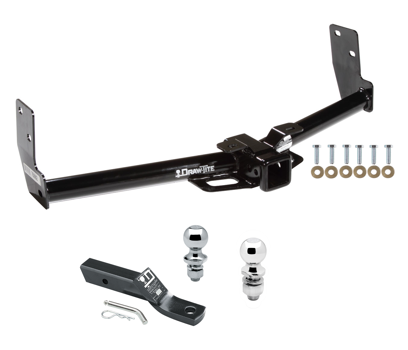 Trailer Tow Hitch For 10 16 Cadillac SRX Receiver w 1 7 8 and 2 Ball