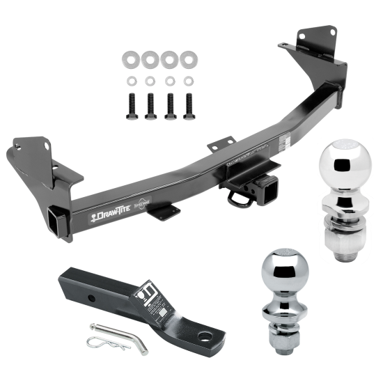 Trailer Tow Hitch For 15 22 Chevy Colorado GMC Canyon Receiver w 1 7 8 and 2 Ball 76004 23 63845 63816 TrailerJacks