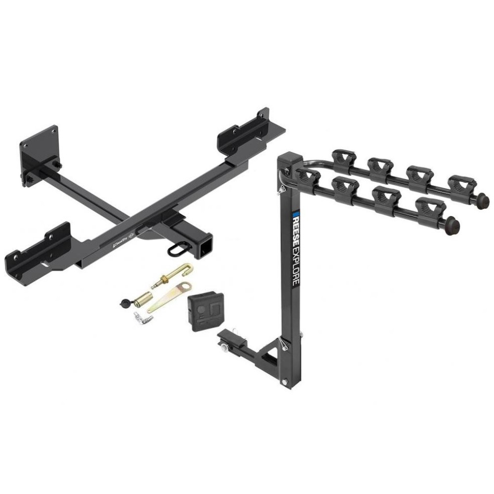 Trailer Tow Hitch w/ 4 Bike Rack For 12-19 Mercedes-Benz ...