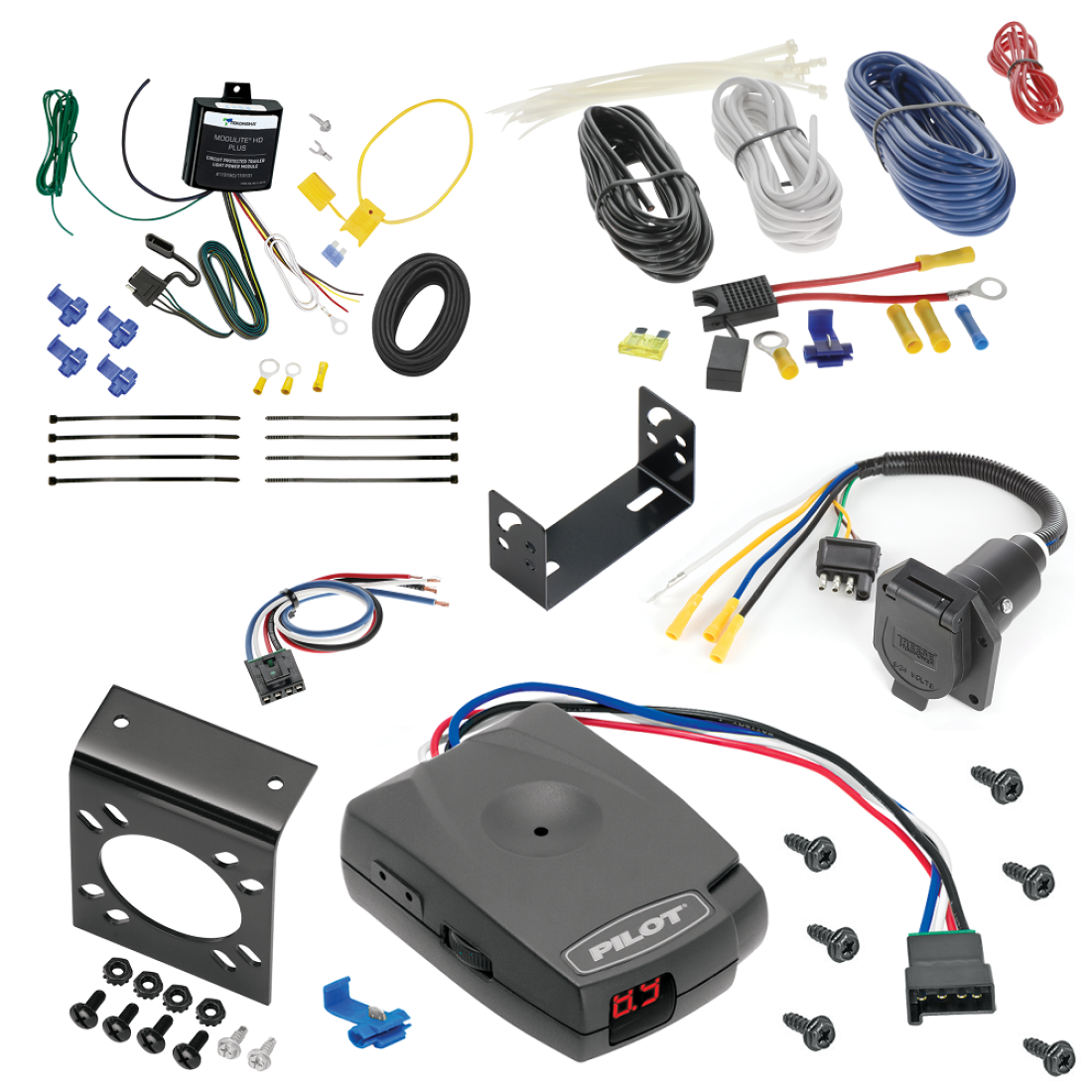 For 2021-2024 Volkswagen ID.4 Trailer Brake Controller + 7 Pin Trailer ...