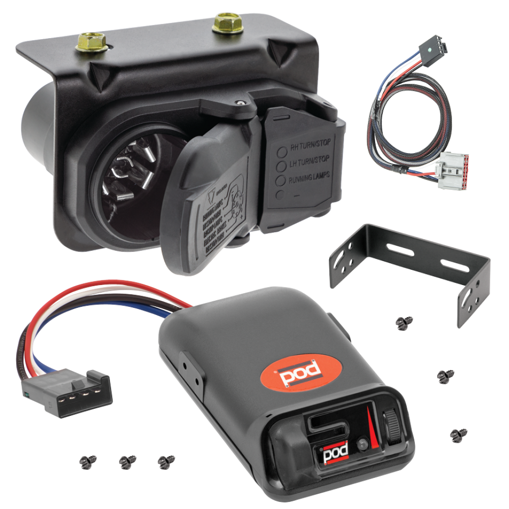 For 2019-2024 GMC Sierra 1500 Trailer Brake Controller + 7 Pin Trailer ...