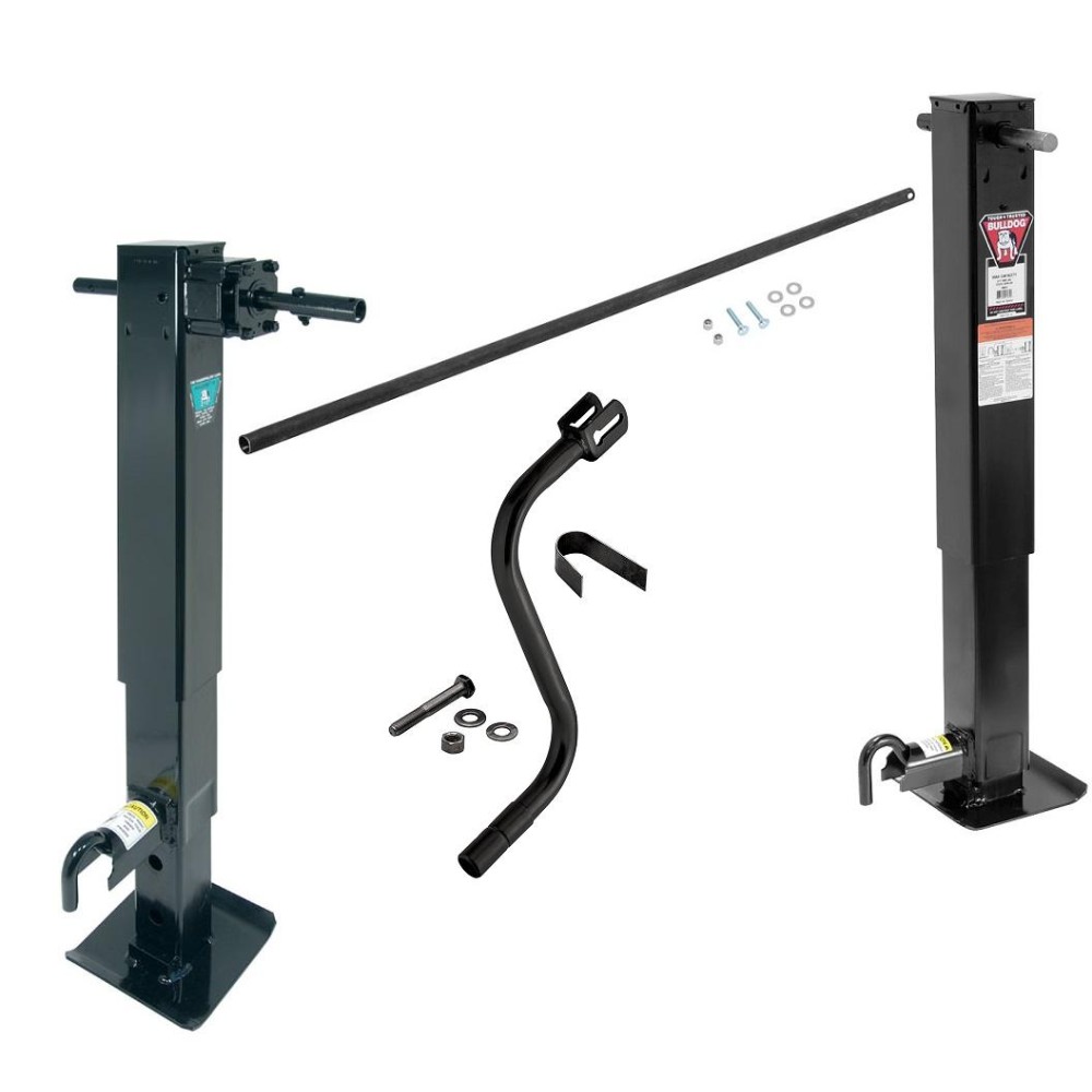 Bulldog Tandem 2-Speed 12,000 lbs Square Trailer Jack Drop ...