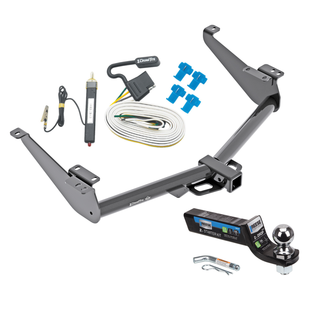 Trailer Tow Hitch For 17-22 Nissan Titan Receiver w/ Wiring ...