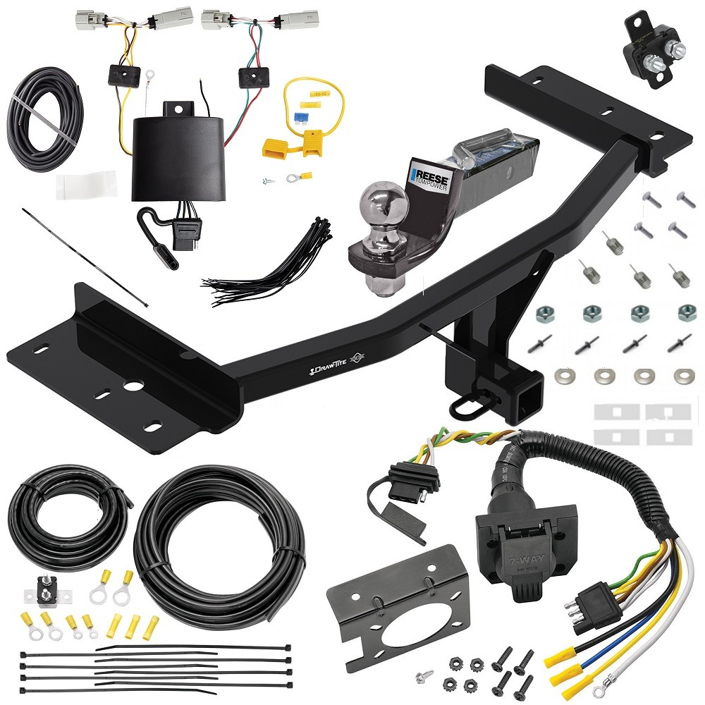 Trailer Hitch Tow Package w/ 7-Way RV Wiring For 20-22 Lincoln ...