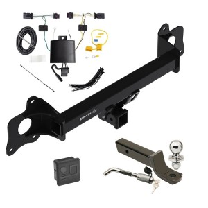 Trailer Tow Hitch For 21-23 Tesla Y Deluxe Package Wiring 2" Ball Mount ...