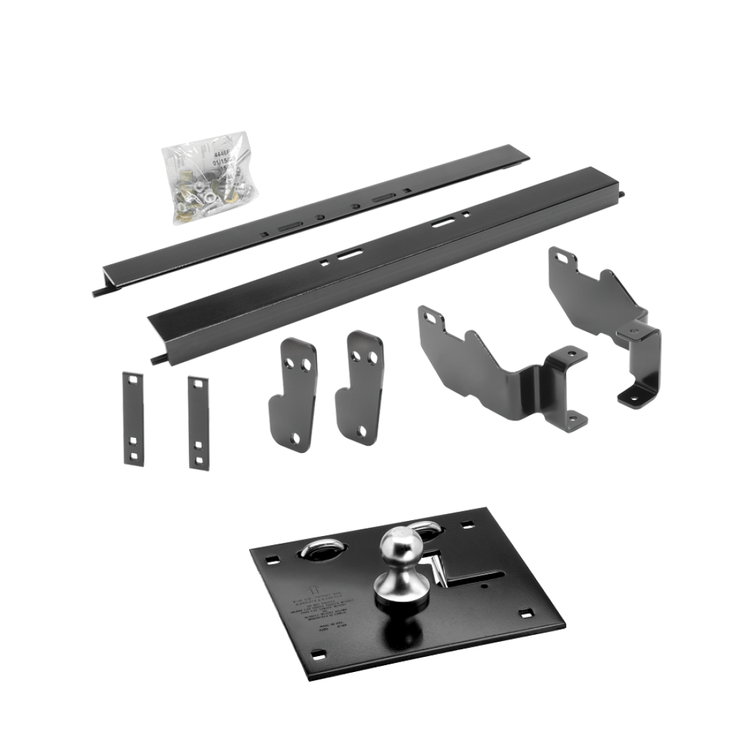 For 2019-2024 RAM 1500 Classic Fold Down Plate Underbed Gooseneck Hitch ...