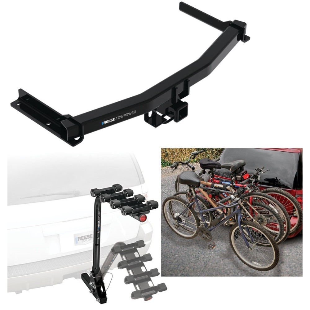 Trailer Hitch w/ 4 Bike Rack For 20-23 Cadillac XT6 Approved ...