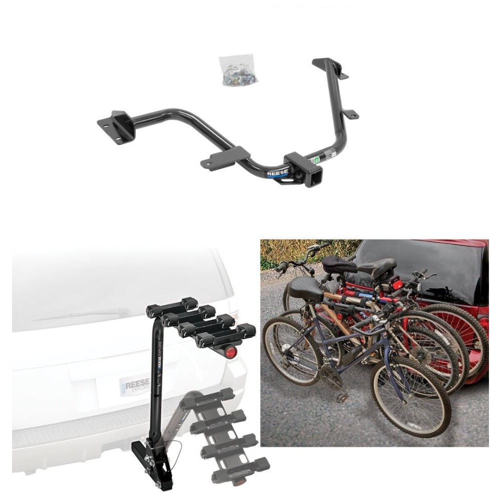 Trailer Hitch w/ 4 Bike Rack For 15-18 Chevy City Express ...