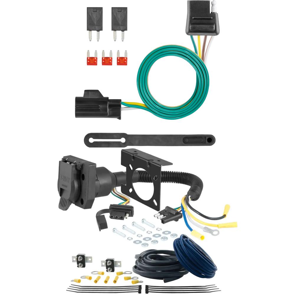 Trailer Wire Harness Trailer Light Kit CURT Manufacturing 56012 Vehicle ...