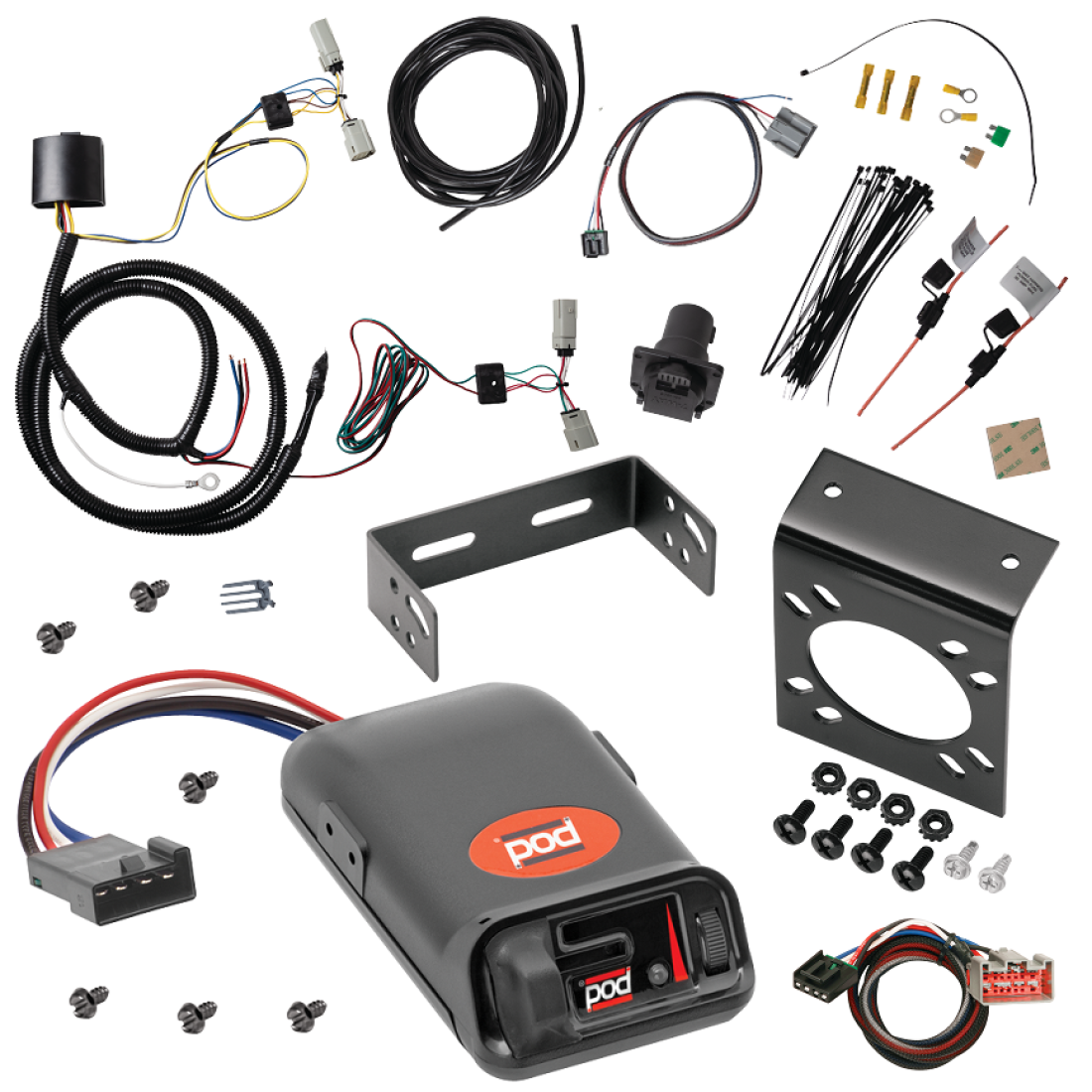 For 2021-2024 Ford Bronco Trailer Brake Controller + 7 Pin Trailer ...